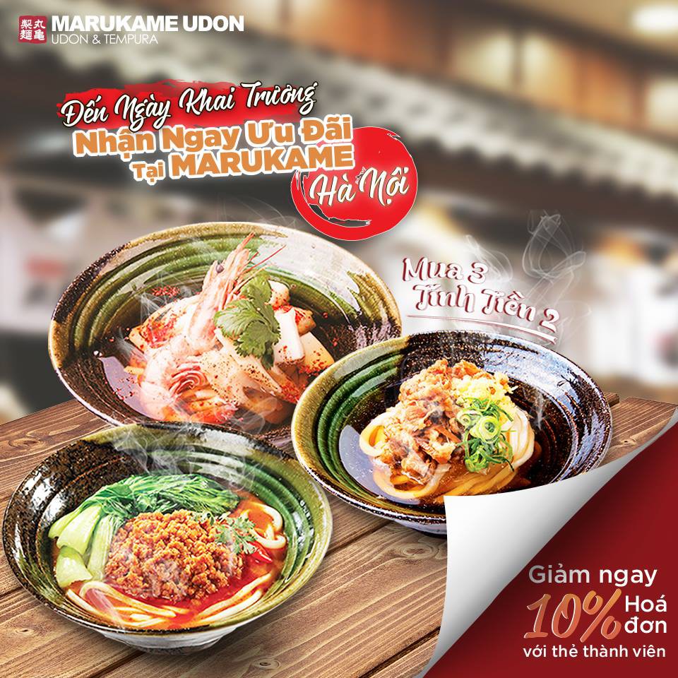 Marukame Udon – Lựa chọn ẩm thực mới của giới trẻ Hà thành