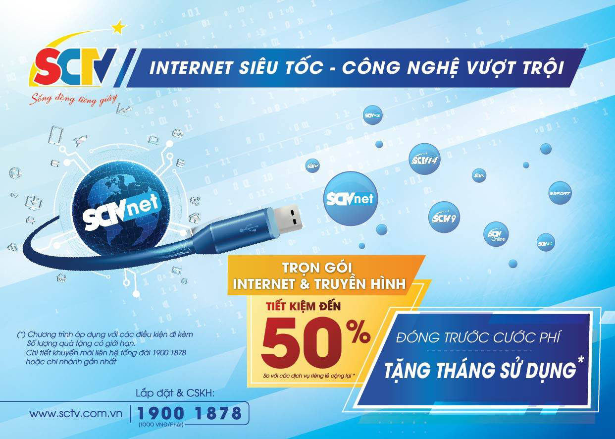 Trọn gói truyền hình và internet SCTV, xu hướng tiêu dùng thời đại mới