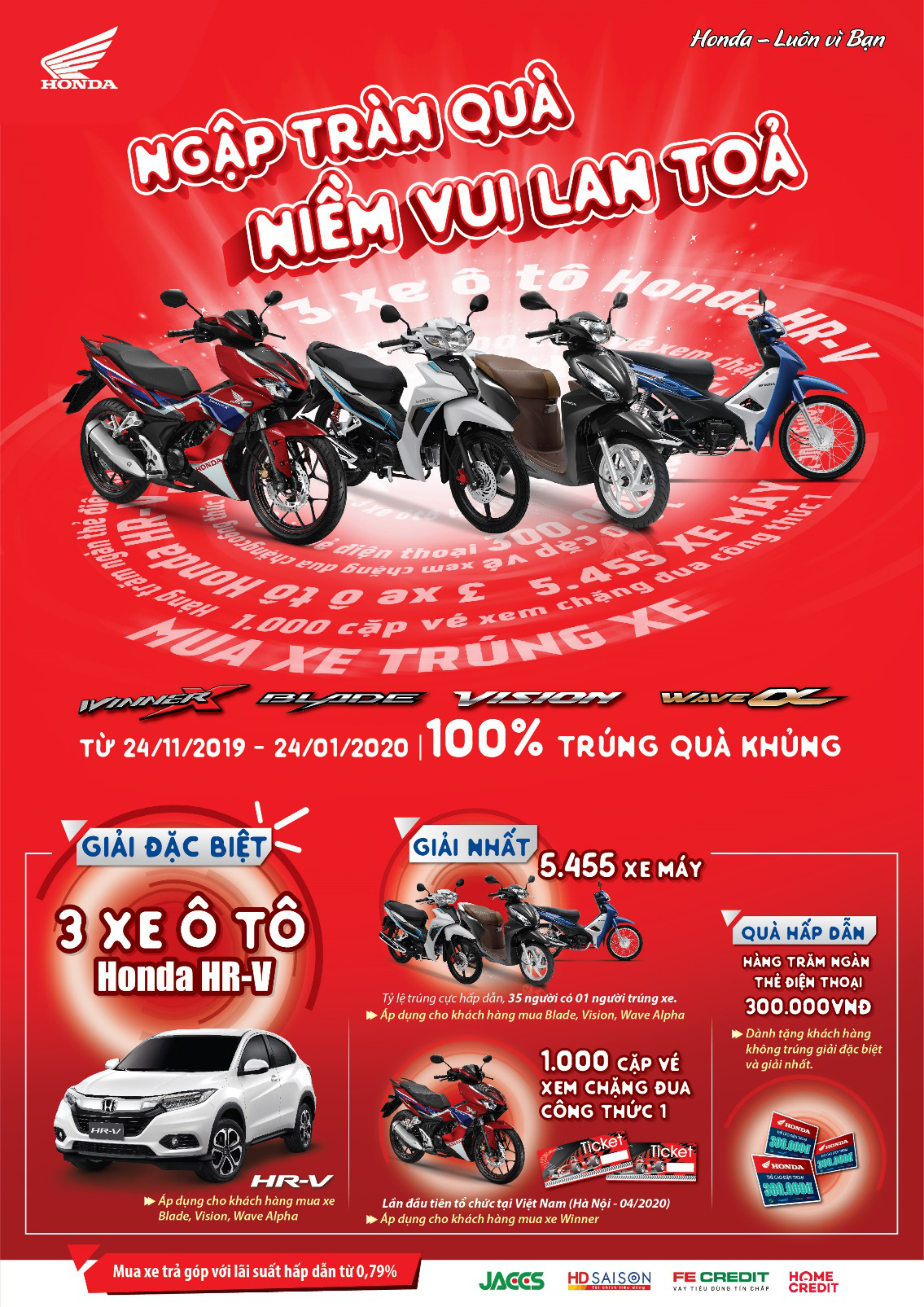 Honda Việt Nam chơi lớn: Tặng hẳn ô tô gần 800 triệu cho khách hàng mua ...