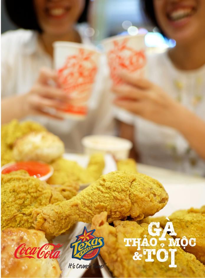 Thưởng thức Gà Thảo Mộc và Tỏi mới toanh tại hệ thống Texas Chicken