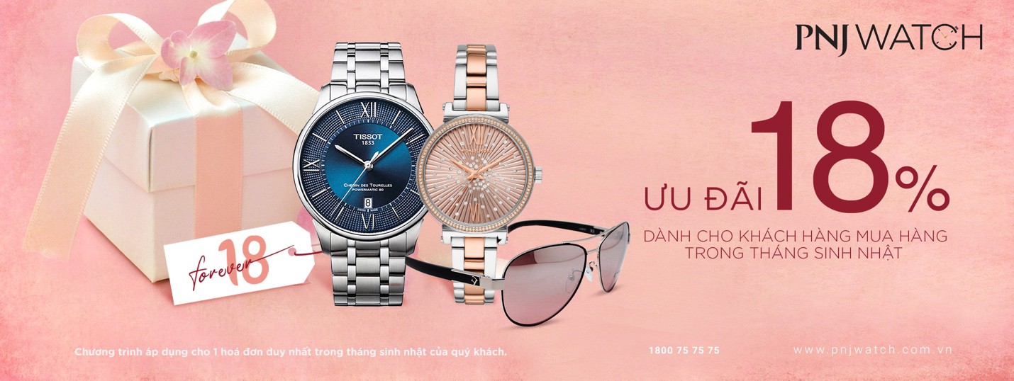 PNJ WATCH từng bước chinh phục thị trường đồng hồ, mắt kính chính hãng ...