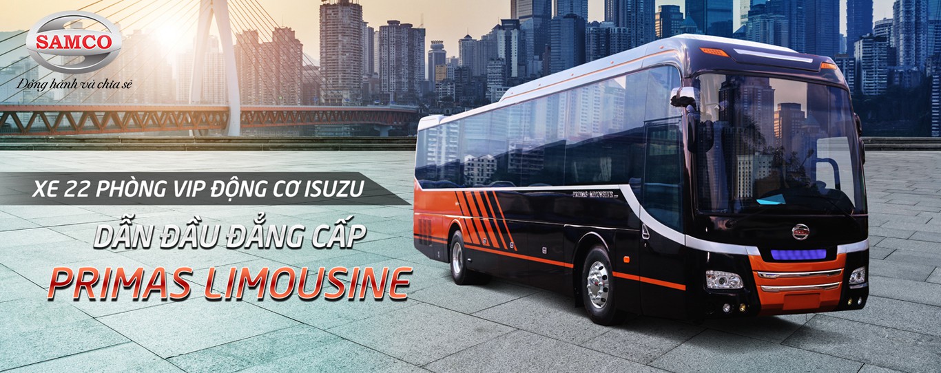 Samco Primas 2019 – thương hiệu xe khách Việt Nam, chất lượng Nhật Bản