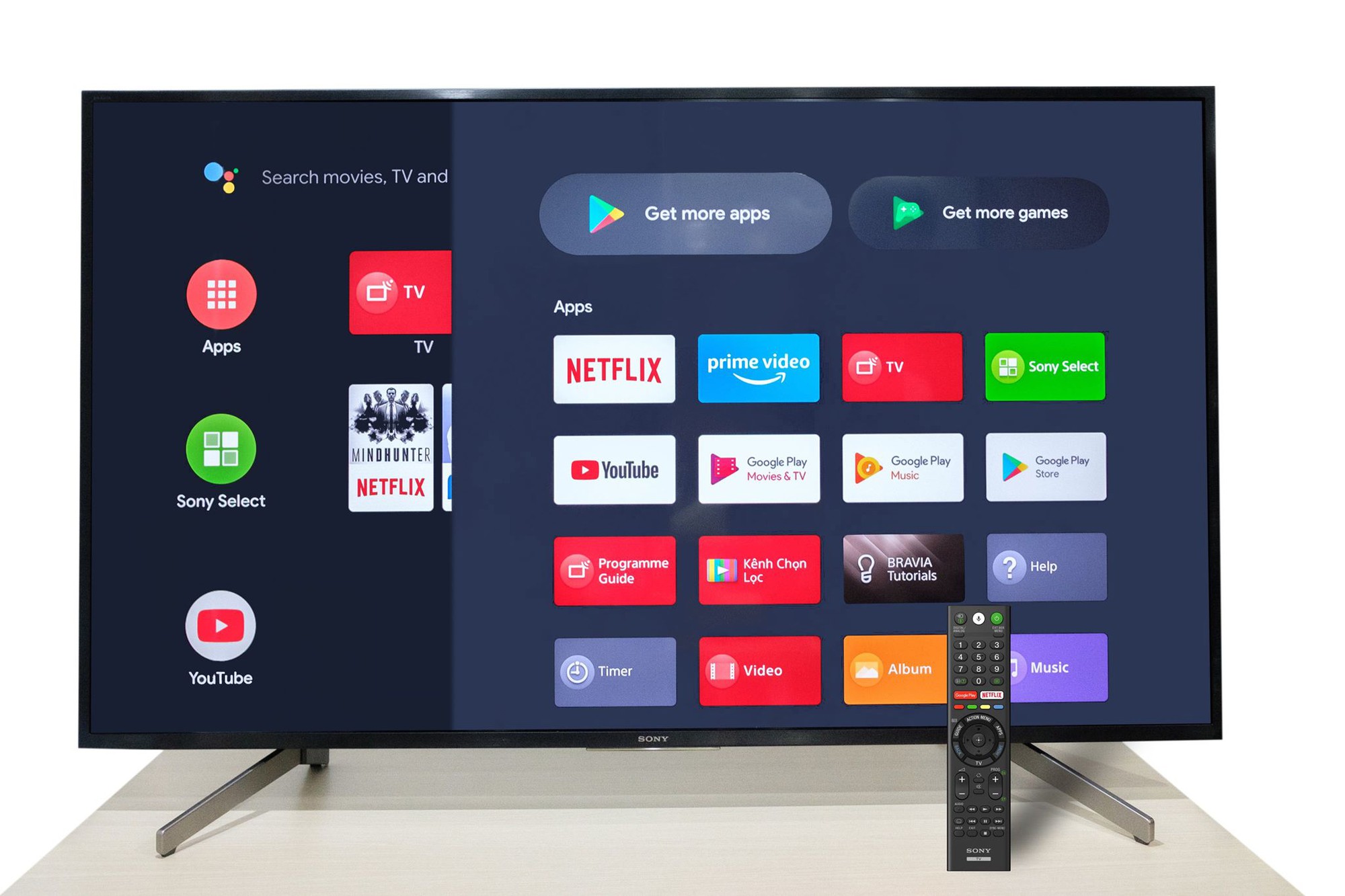 Sony X8000G: Thưởng thức ngàn nội dung trên màn hình lớn