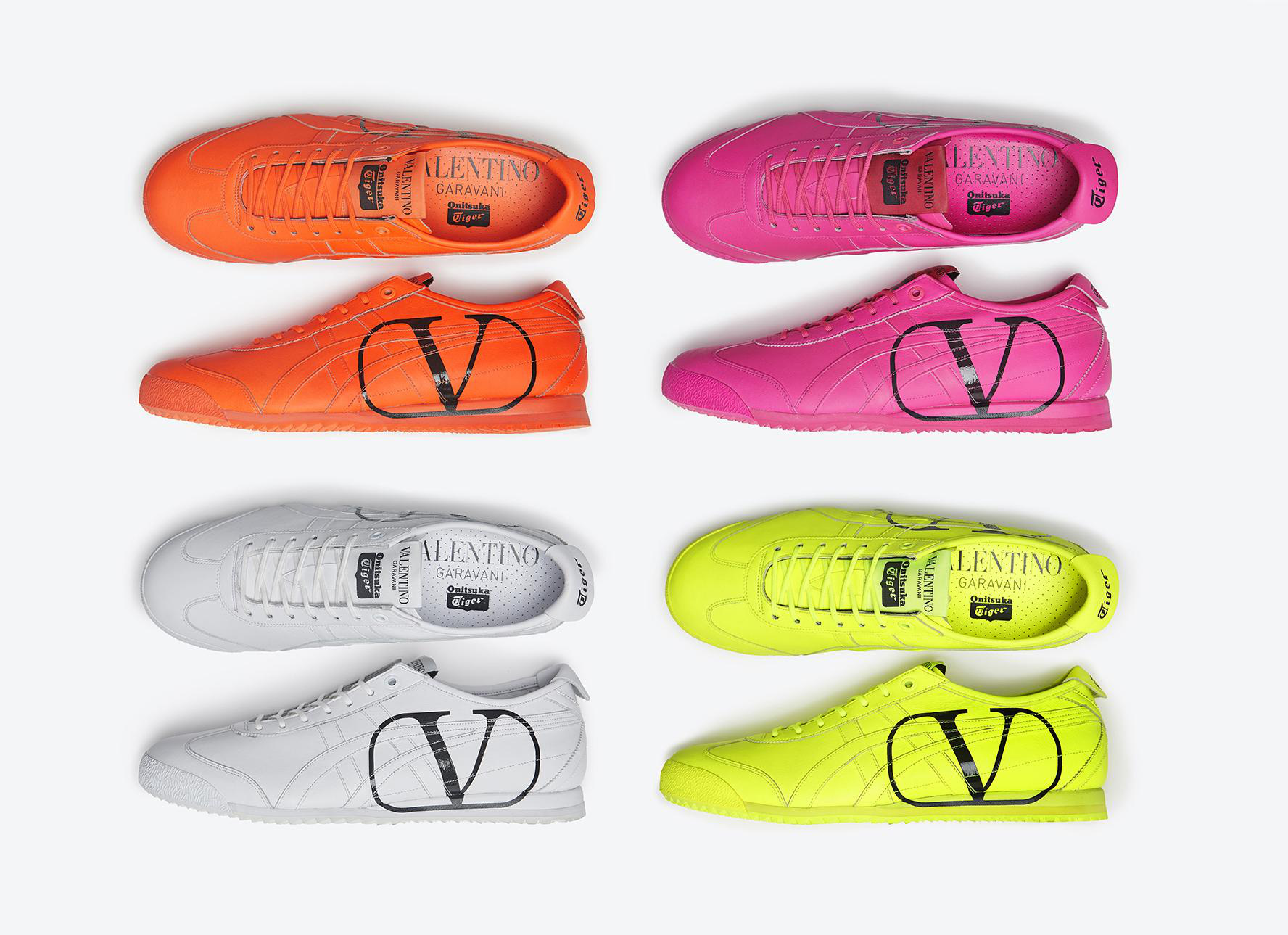 Valentino bất ngờ kết hợp cùng Onitsuka Tiger tung BST giày trong buổi ...