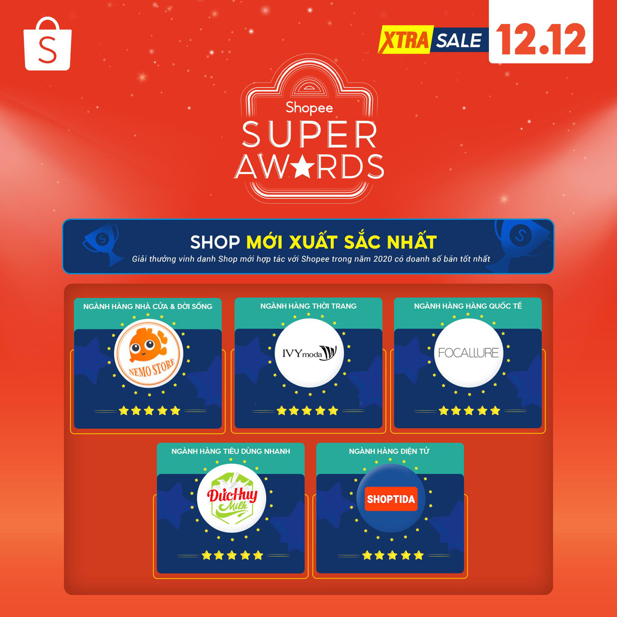 Shopee Super Awards tôn vinh đối tác đồng hành năm 2020, tri ân người ...