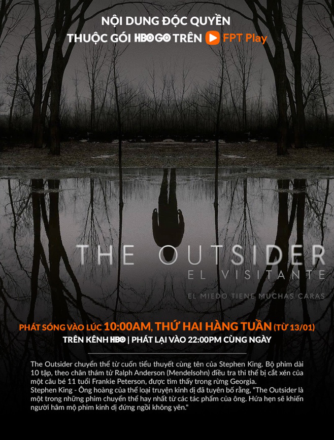 Tiểu thuyết “The Outsider” của Stephen King được chuyển thể thành serie ...