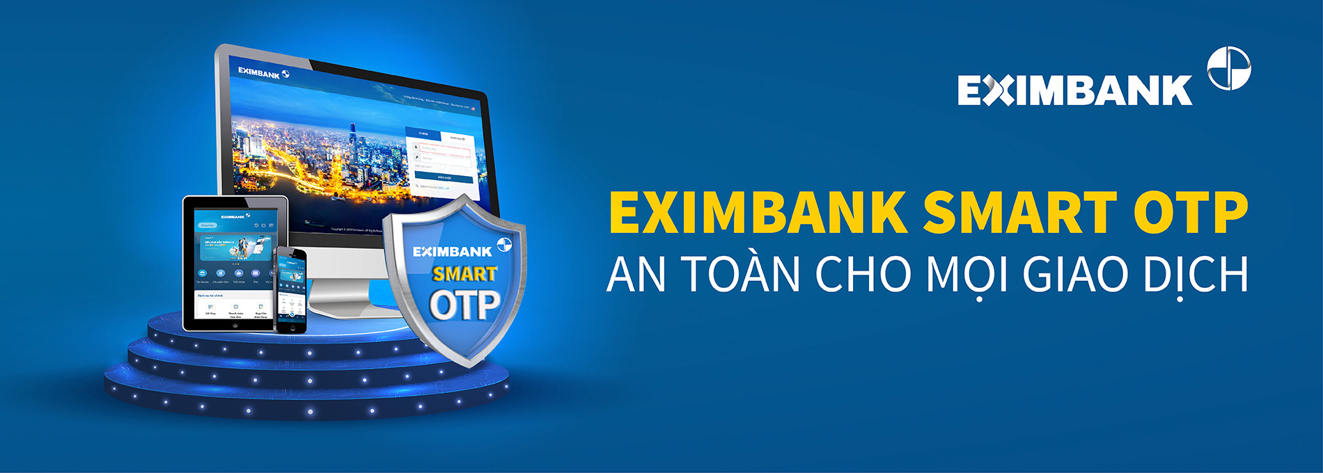 Eximbank triển khai phương thức xác thực Smart OTP