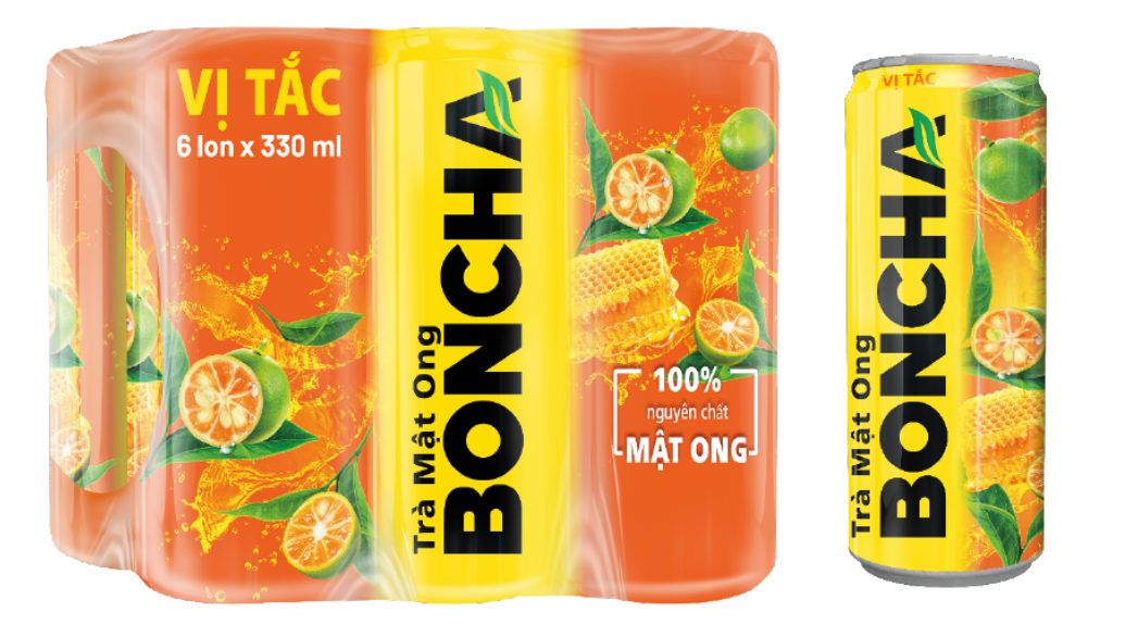 Trà mật ong BONCHA debut phiên bản lon sleek-can thời thượng và đẳng cấp!