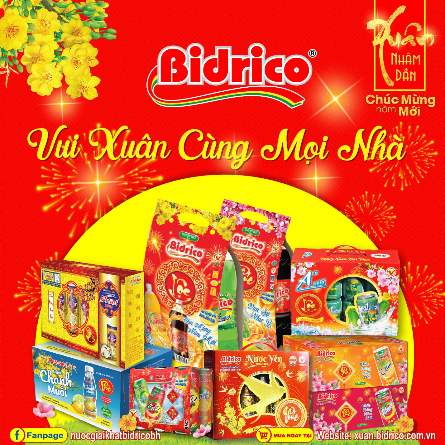 Bidrico vui xuân cùng mọi nhà, mua càng nhiều ưu đãi càng nhiều