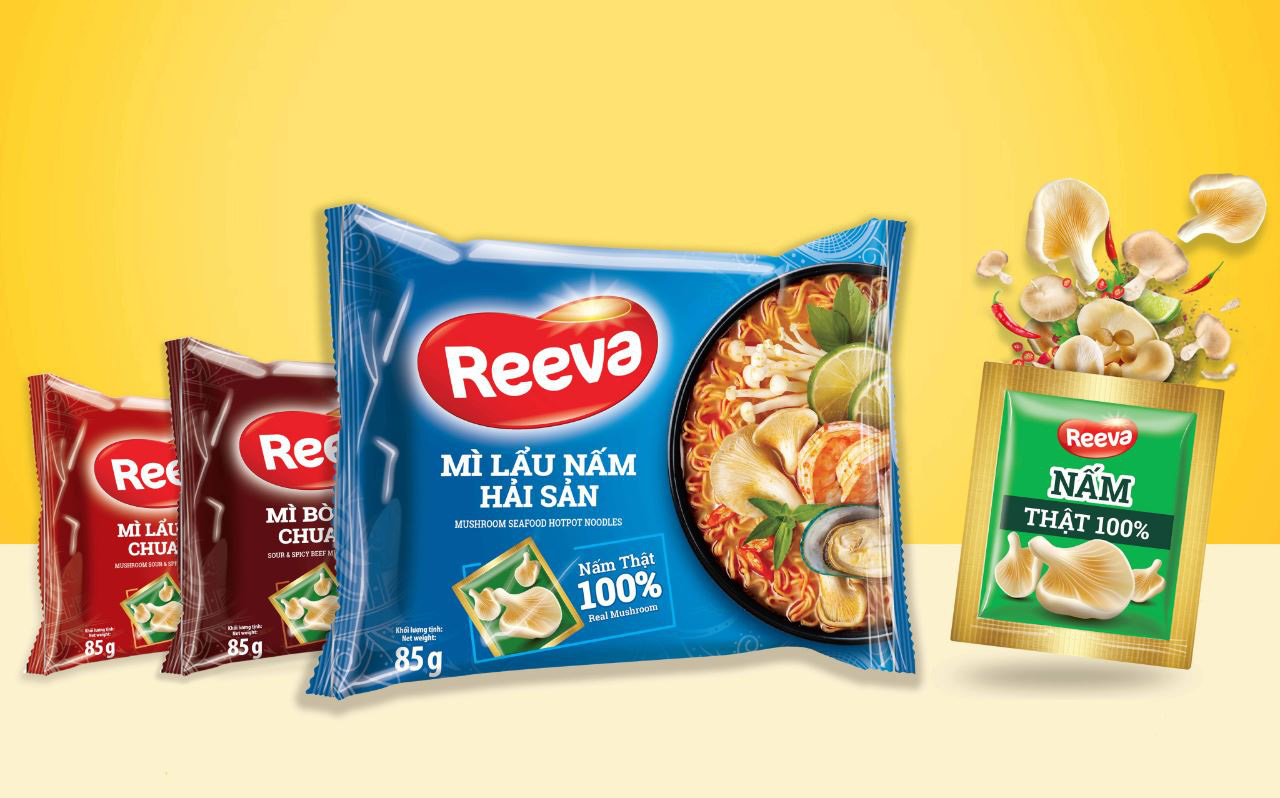 Mì Reeva Cao Cấp với nấm và rong biển tươi giúp giải ngấy tức thì hậu Tết
