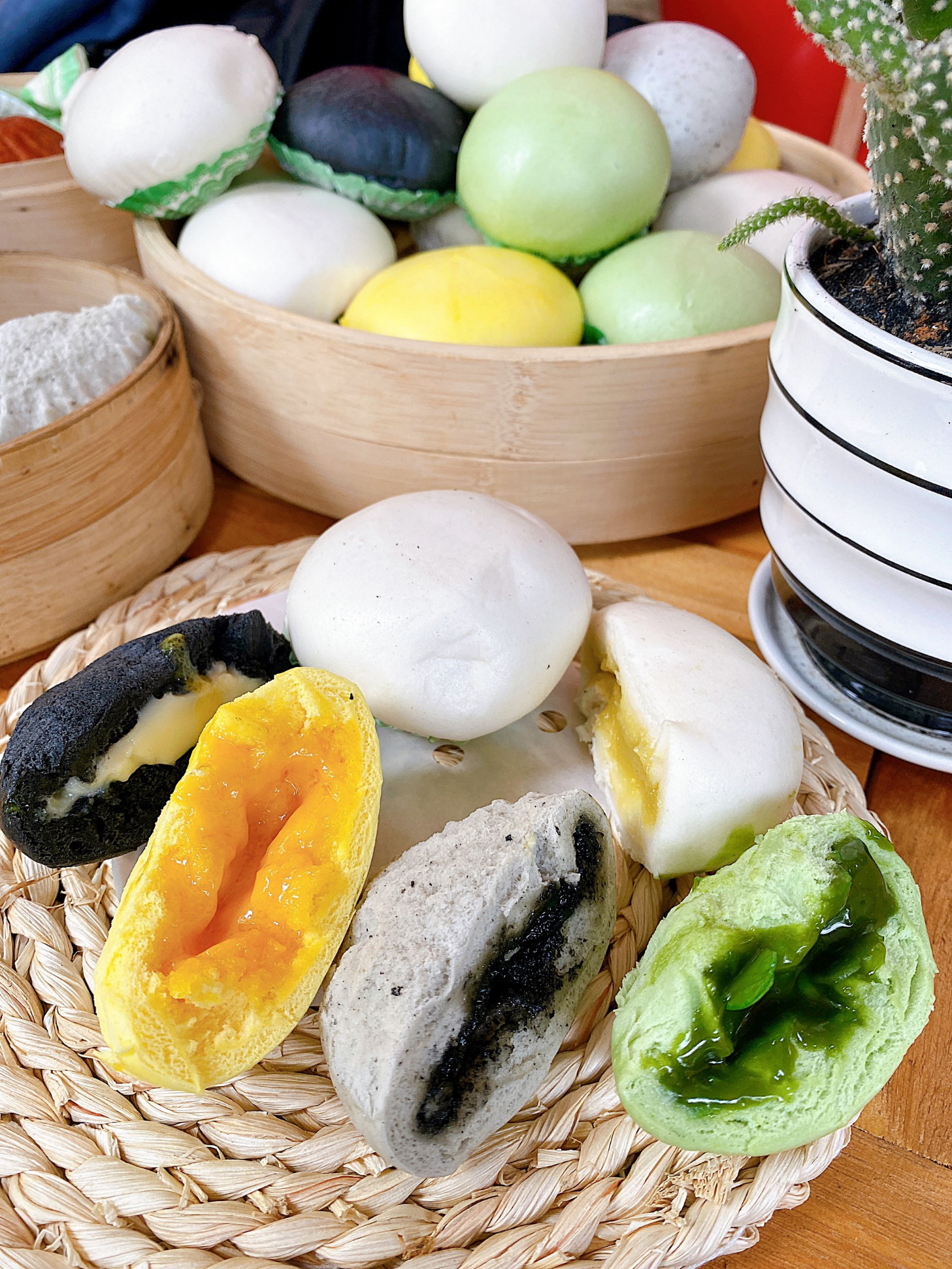 Chào hè cùng combo bánh bao ngũ sắc siêu cưng tại mini BAO