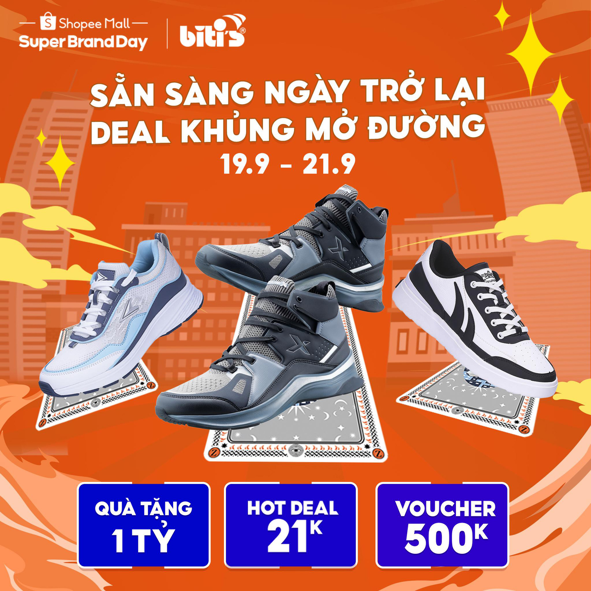 Cùng Biti’s “Sẵn sàng ngày trở lại” bằng hàng ngàn deal khủng trên Shopee