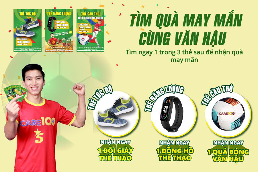 Uống Care 100 Active - “Dẫn đầu cùng Văn Hậu: Săn bàn thắng - Đuổi giấc mơ”
