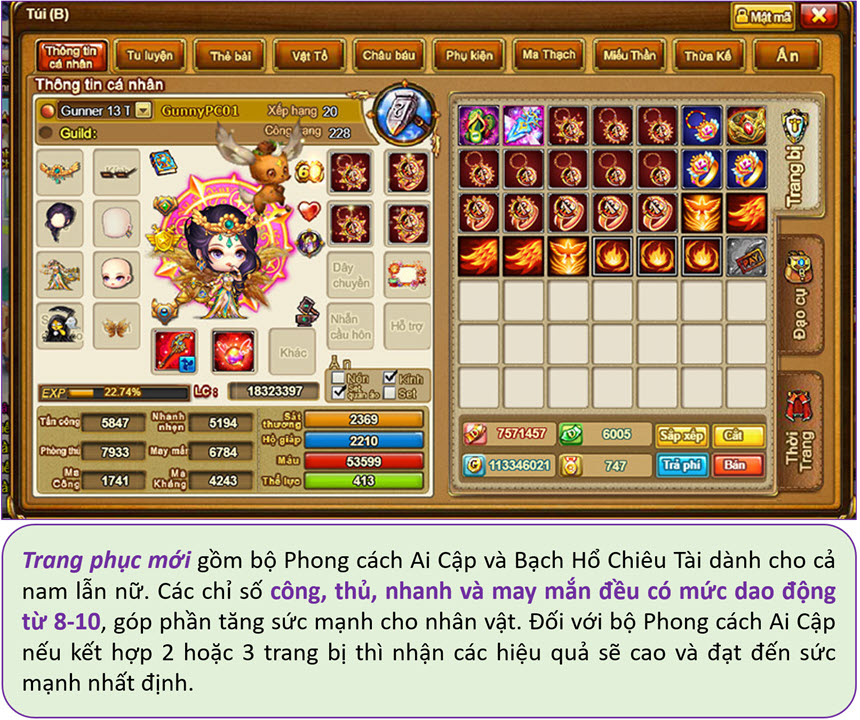 5 tính năng lần đầu xuất hiện ở Gunny PC