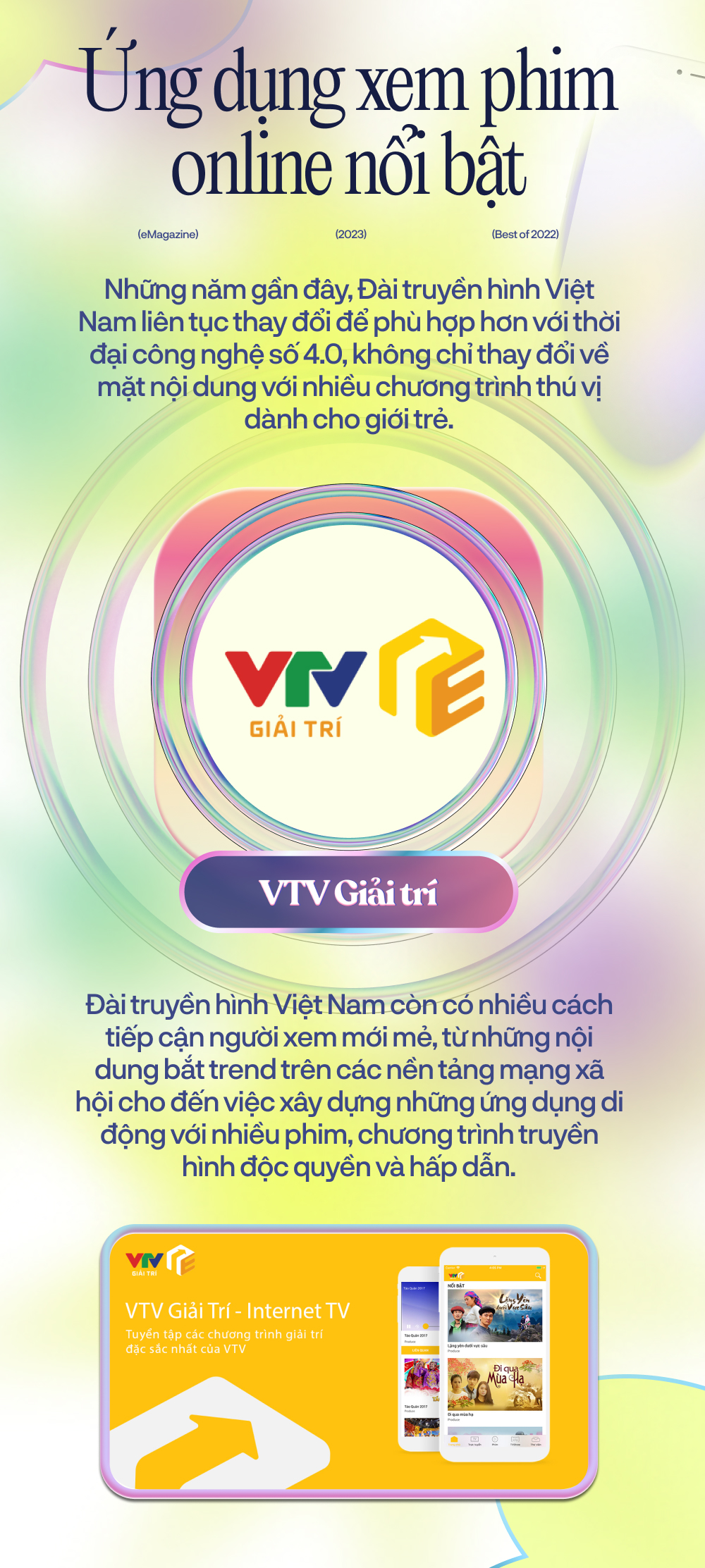 Ứng dụng nổi bật - Best of 2022: VTV Giải Trí ghi điểm thuyết phục với ...