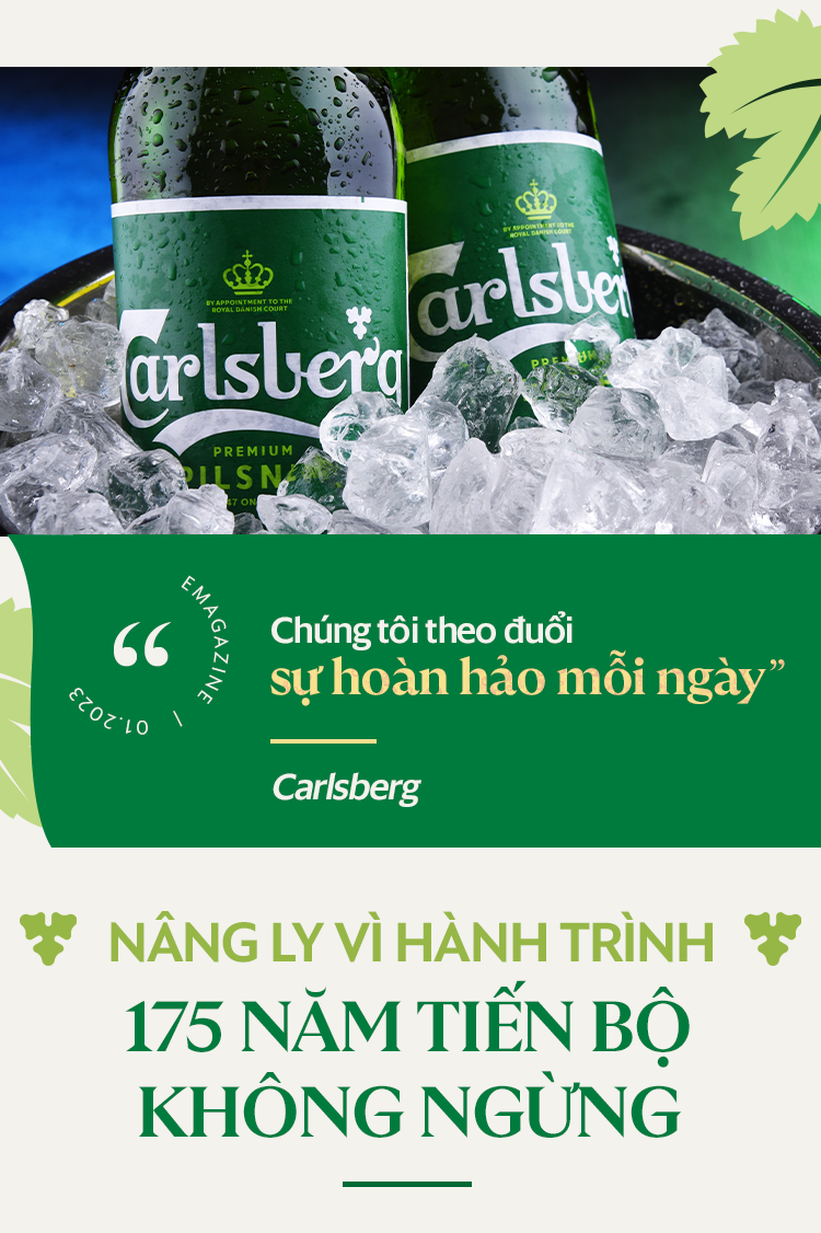 175 năm theo đuổi triết lý hoàn hảo của hãng bia Đan Mạch với sự cải tiến không ngừng về chất lượng
