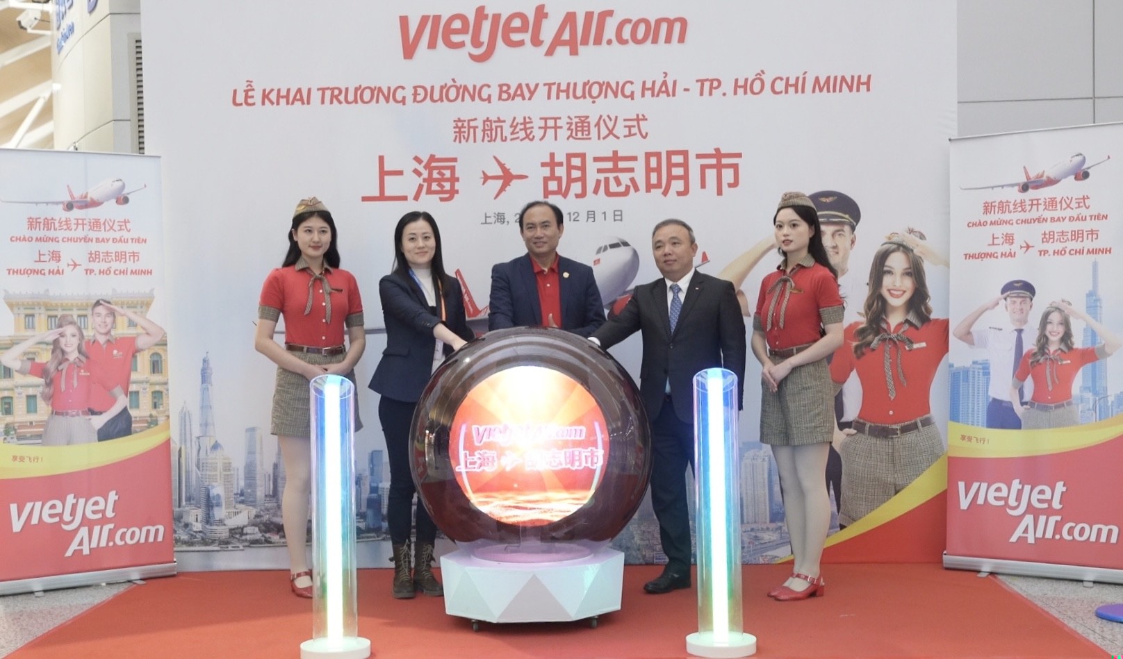 Tin vui: Vietjet vừa khai trương đường bay thẳng giữa Thượng Hải và TP ...