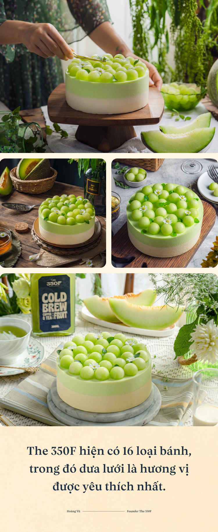 ''Người kể chuyện bằng hương vị'' tại The 350F Dessert & More