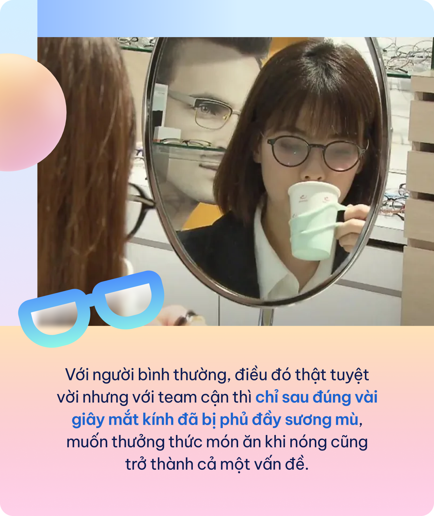 Team "đít chai" flex cực chất: Hết cận chỉ sau 8s là có thật!