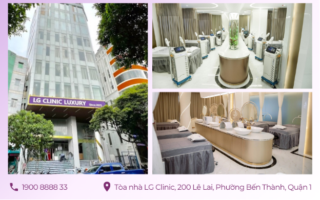 Trung tâm thẩm mỹ LG Clinic quận 1 đạt chuẩn với giấy phép chuyên khoa ...