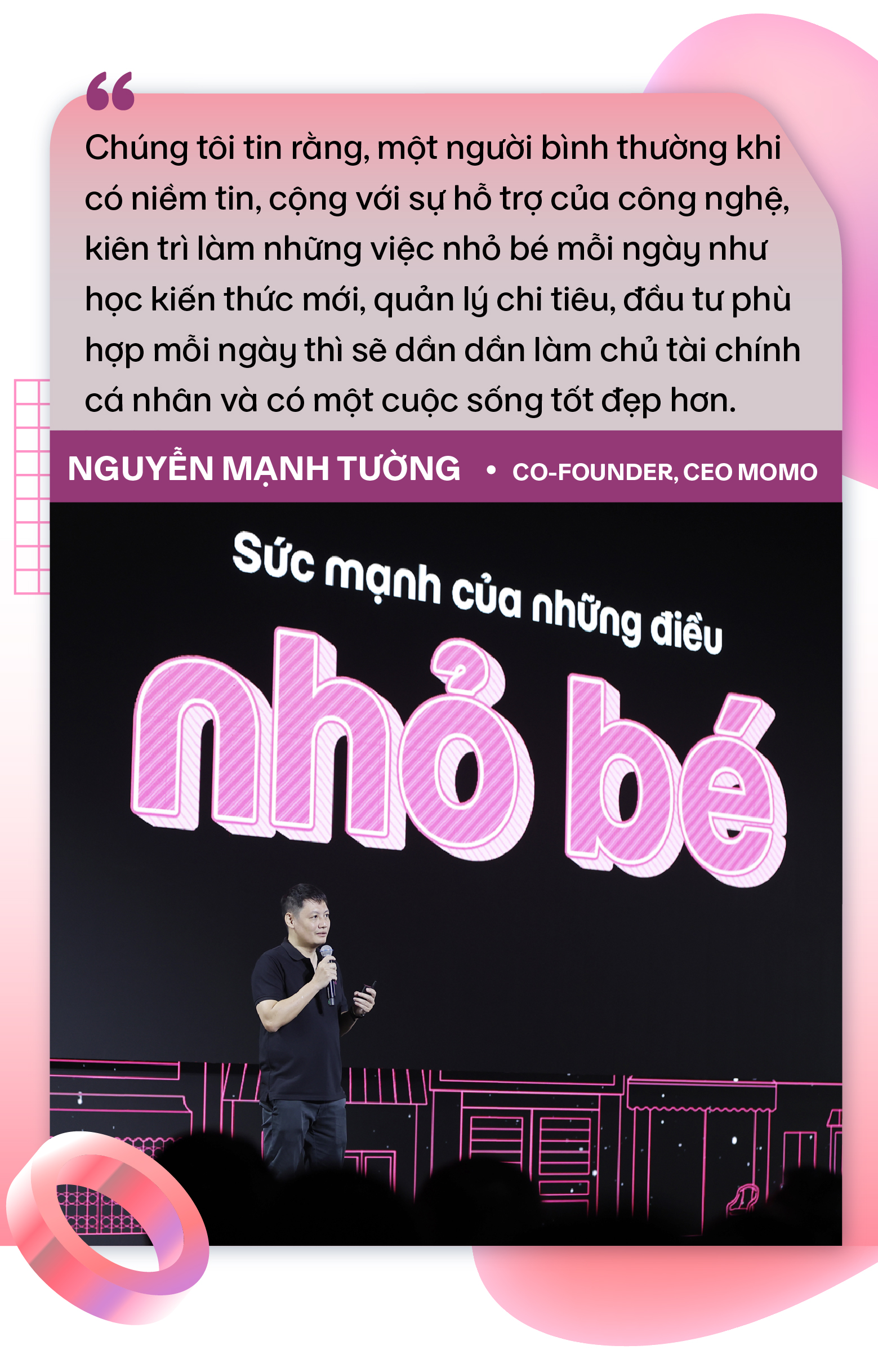 Đằng sau tuyên bố gây sốt của Co-Founder, CEO MoMo: "MoMo không chỉ là ...