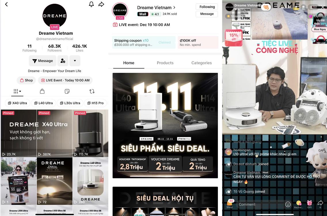 Dreame tăng trưởng GMV 36 lần trong một năm nhờ chiến lược tiếp thị mới