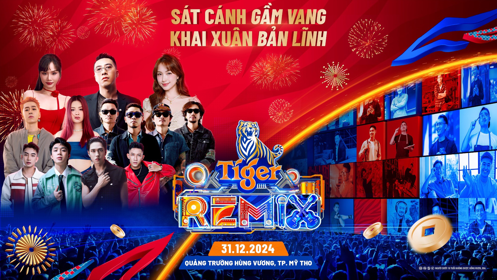 Tiger Remix 2025 hé lộ không gian âm nhạc bùng nổ “tạo nên” bởi hàng ...