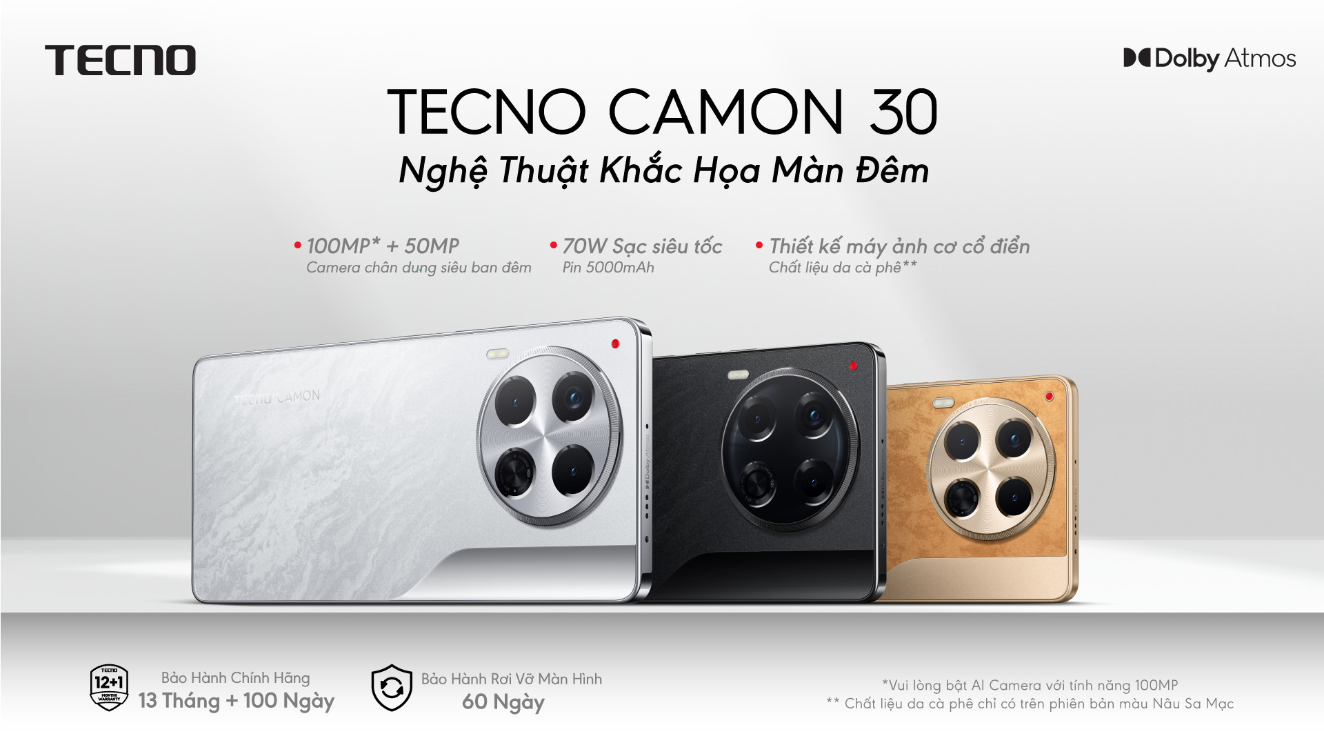 Rò rỉ hình ảnh thực tế và thông số của Tecno Camon 30