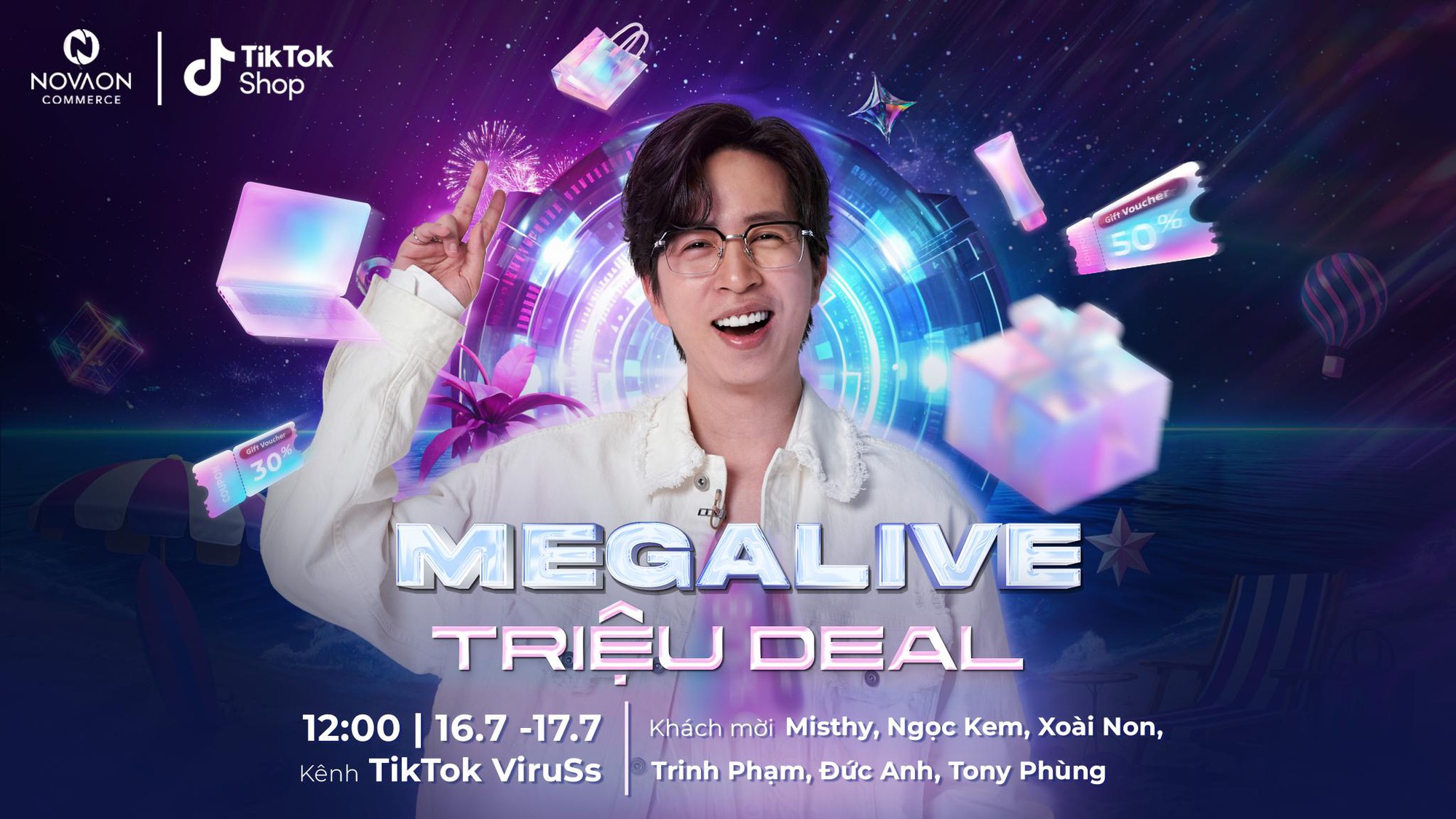 24h Megalive triệu deal bùng nổ cùng ViruSs: Trải nghiệm mua sắm độc đáo trong "trường quay ảo"!