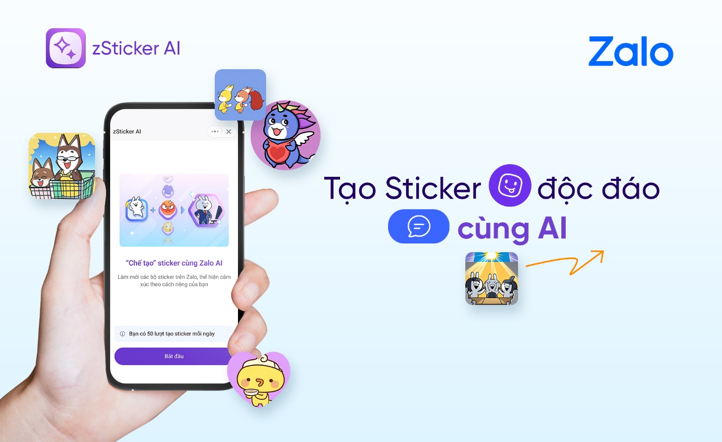 Gần 9 triệu sticker đã được AI của Zalo tạo ra trong 7 ngày