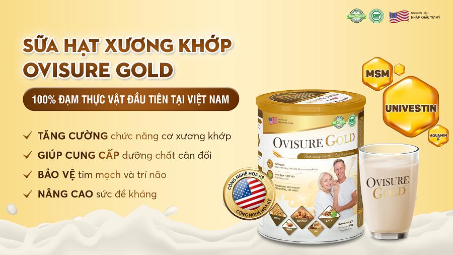 Sữa hạt Ovisure Gold - Dinh dưỡng chuyên biệt cho người bị xương khớp