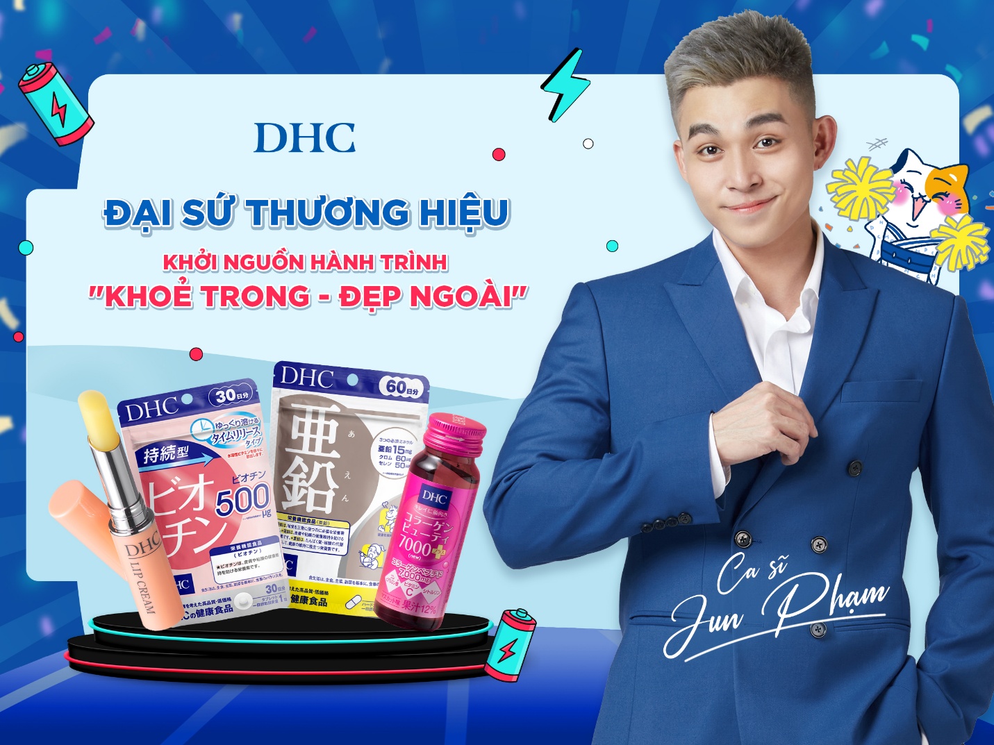 Jun Phạm trở thành đại sứ của thương hiệu DHC đến từ Nhật Bản