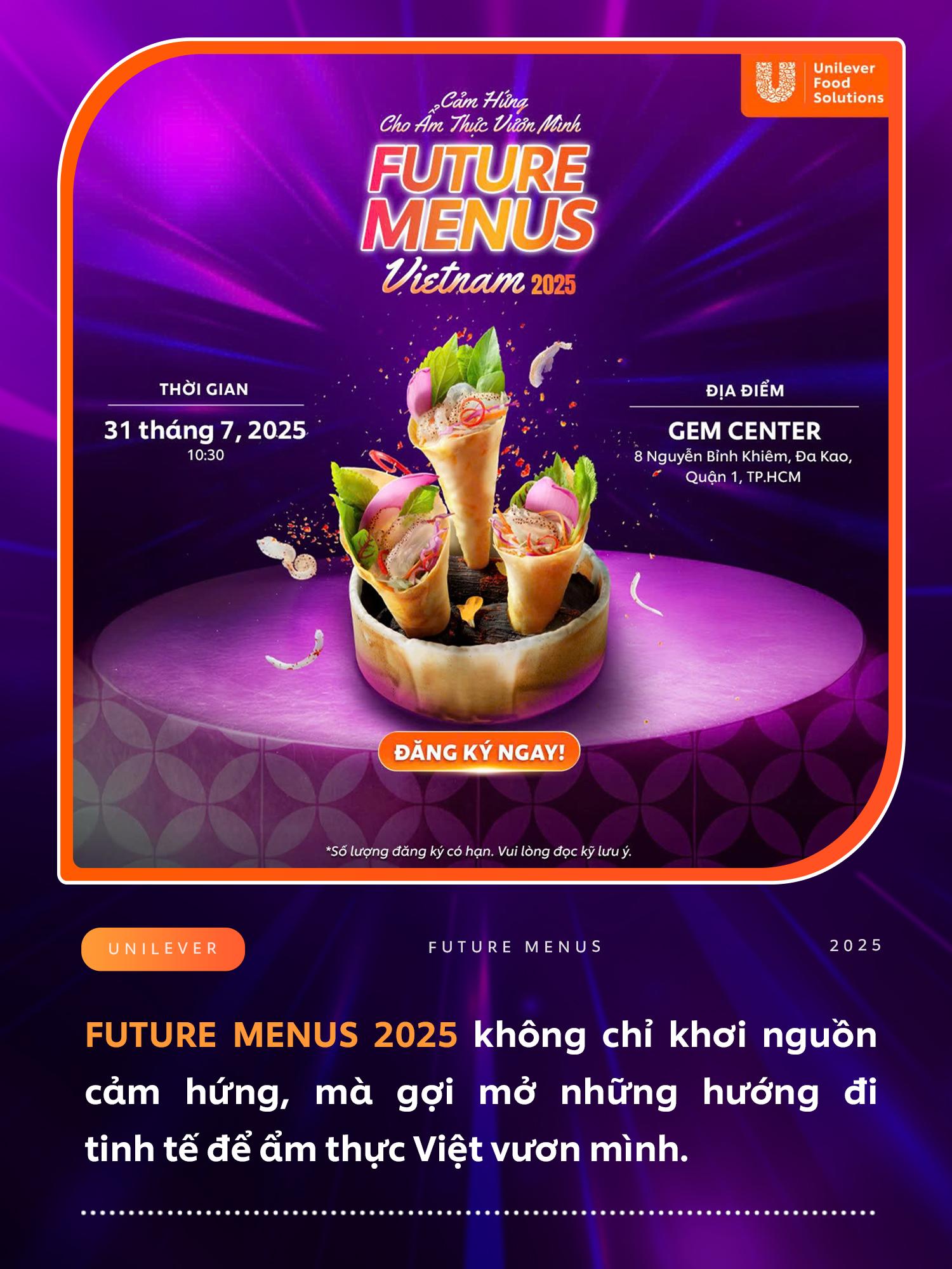 Future Menus 2025: Cảm hứng để ẩm thực Việt vươn mình trong kỷ nguyên mới