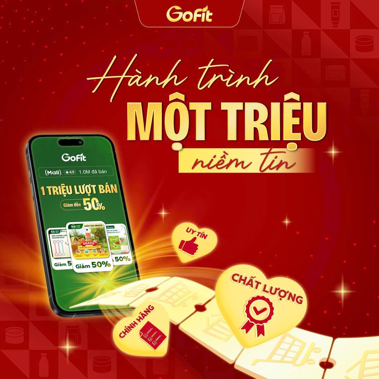 Gofit Mart cán mốc triệu đơn hàng và sức mạnh từ đối tác uy tín