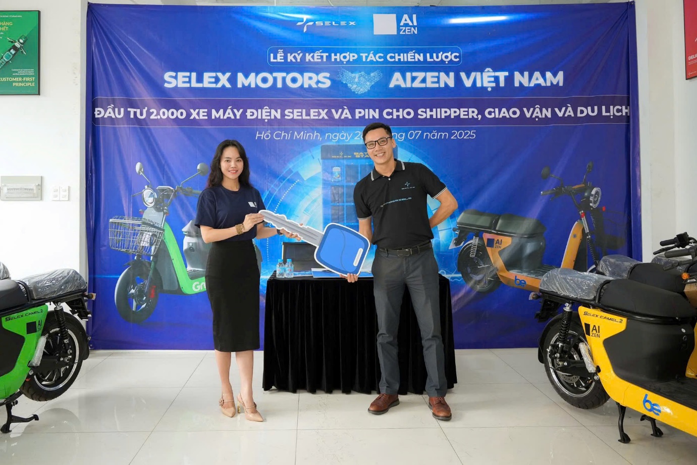 Selex Motors và AIZEN Việt Nam triển khai 2.000 xe điện, mở rộng cơ hội tiếp cận giao thông xanh