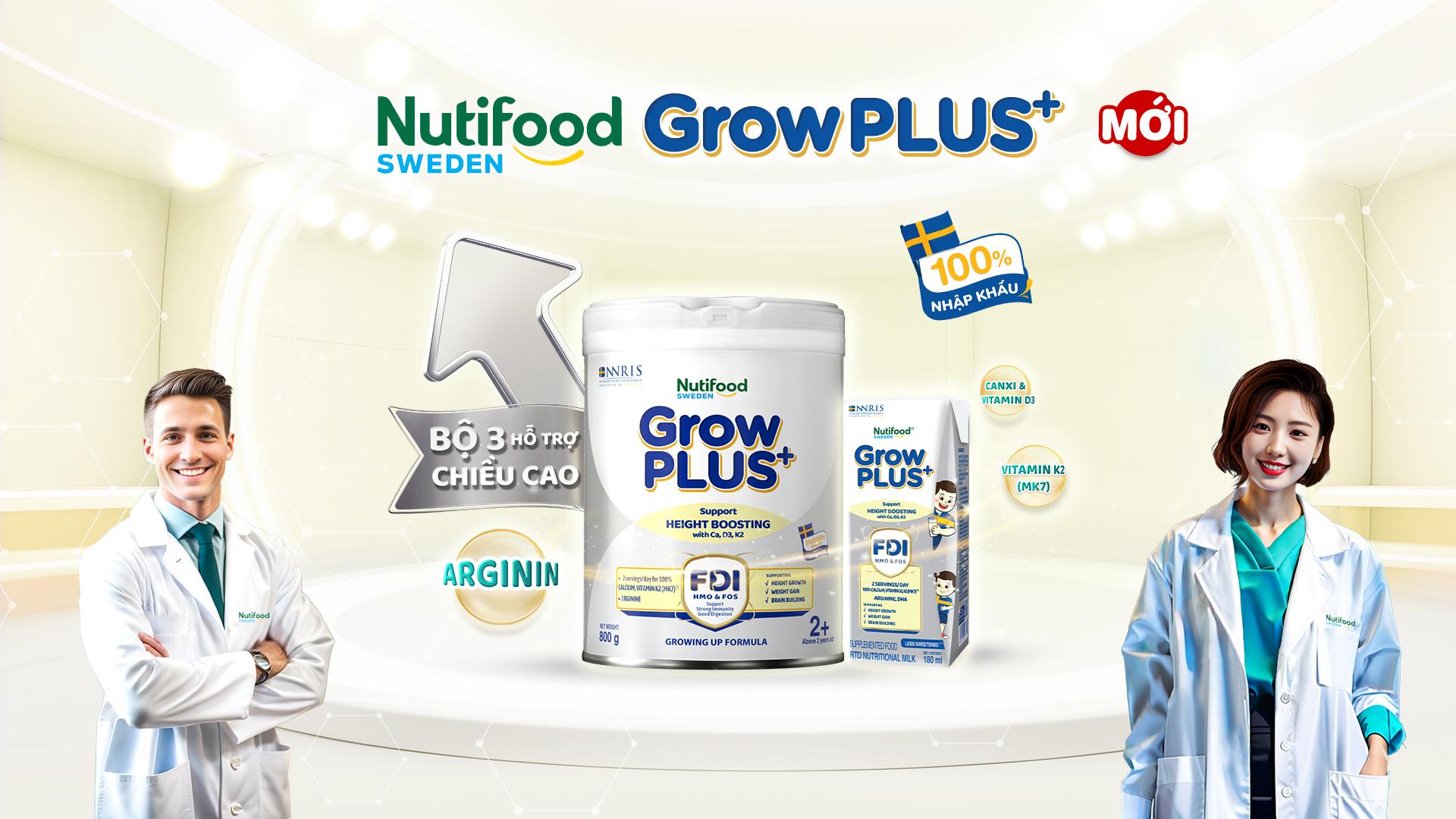 Cách Nutifood GrowPLUS+ giữ vững vị thế hàng đầu về sữa dinh dưỡng trẻ em