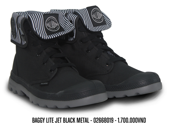 Cá tính với phong cách giày Palladium cổ gập sọc ca rô