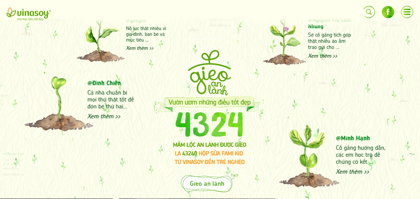 Giao an lành - 'Lối đi riêng' cho chiến dịch truyền thông tế của Vinasoy