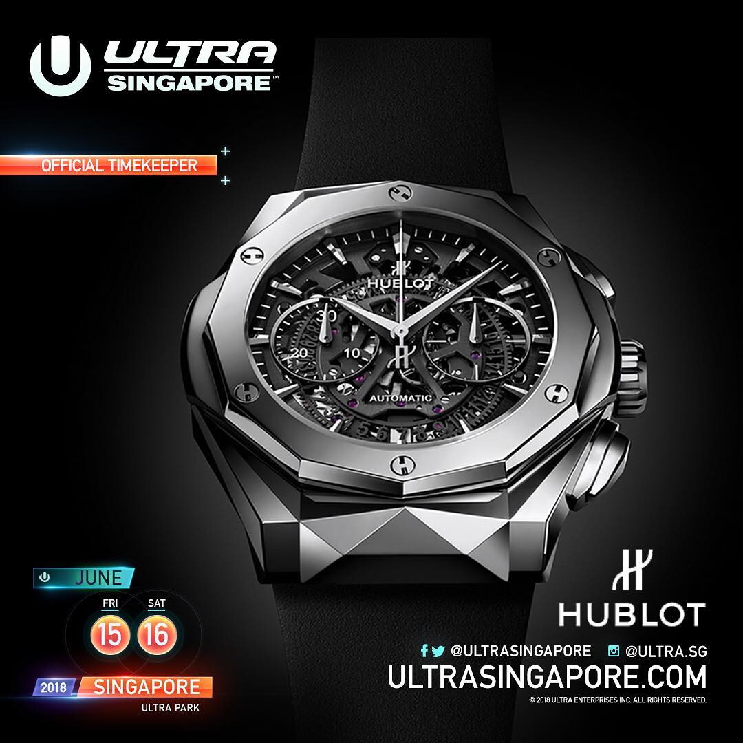 Hublot Việt Nam mời khách VIP thưởng thức lễ hội âm nhạc Ultra Singapore