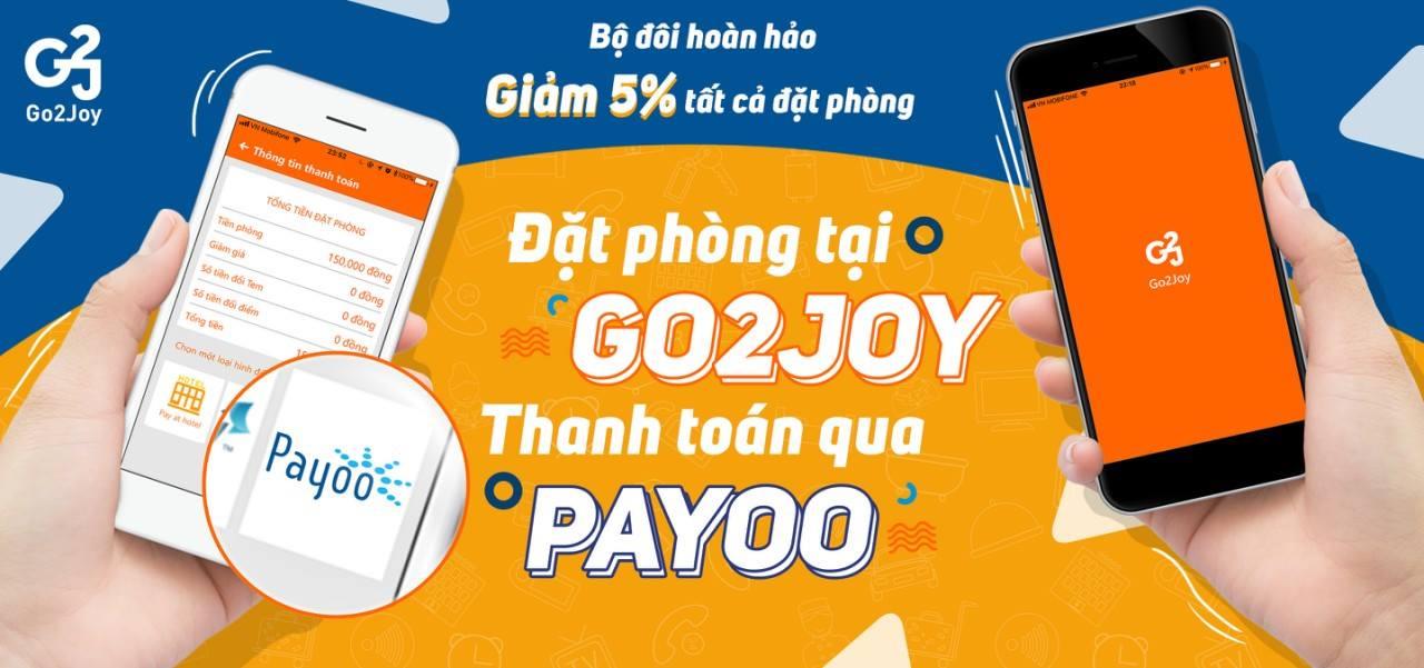 Đặt phòng tại Go2Joy, thanh toán dễ dàng qua Payoo