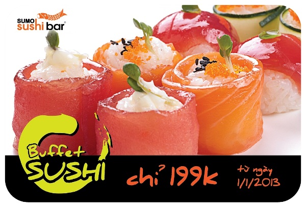 Đón chờ năm mới với những món ăn thuần Nhật tại Sumo Sushibar